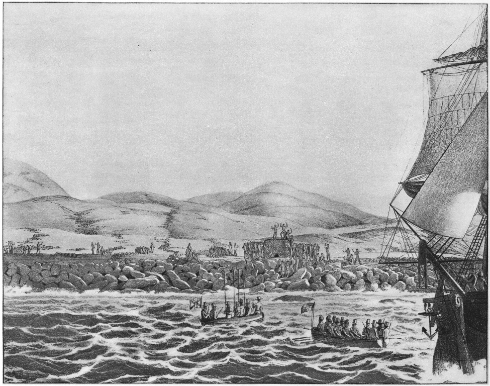 Easter Island images: Old drawings and paintings